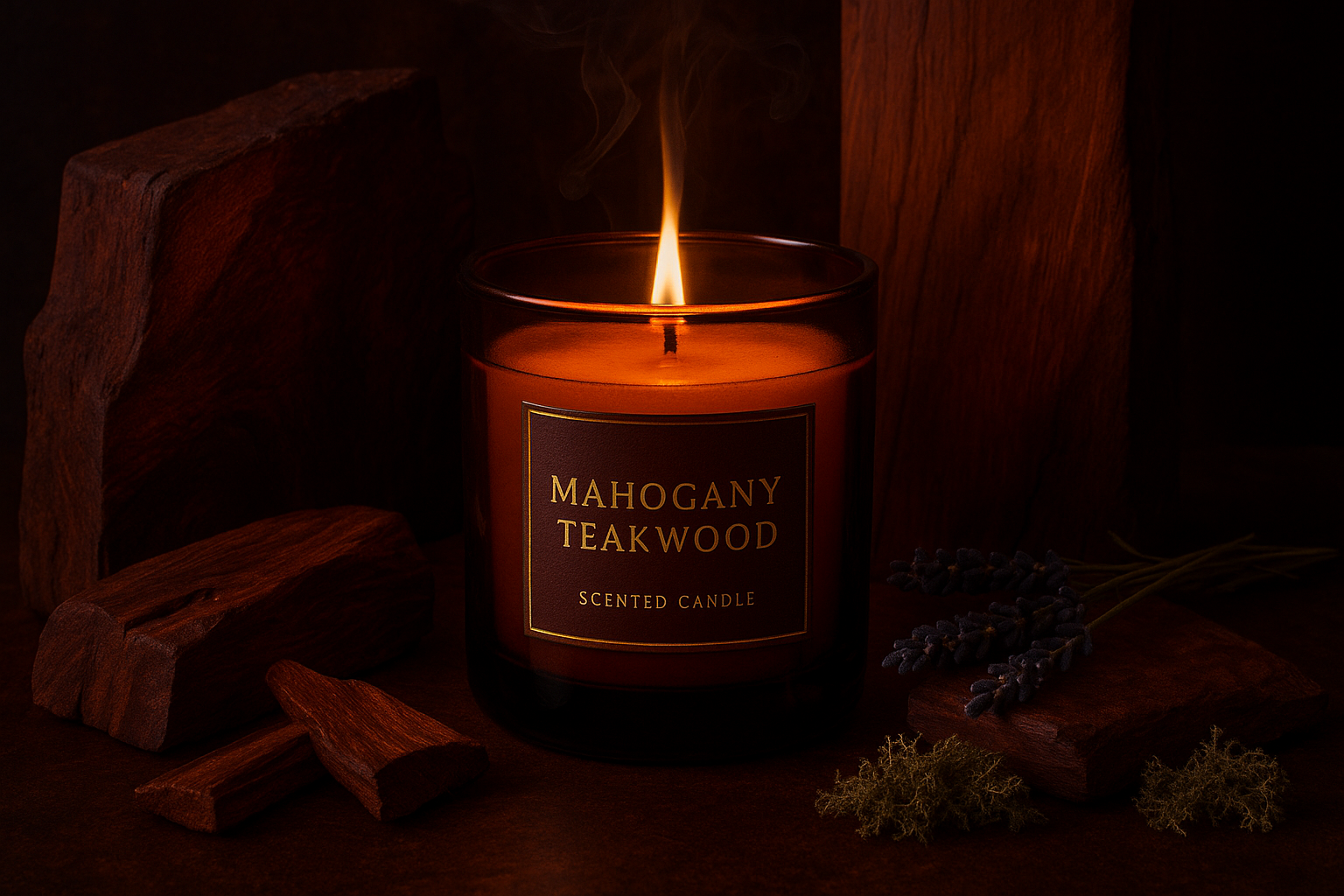 Mahogany Teakwood Candle - 7oz Country Jar – Granite Peaks Creations LLC